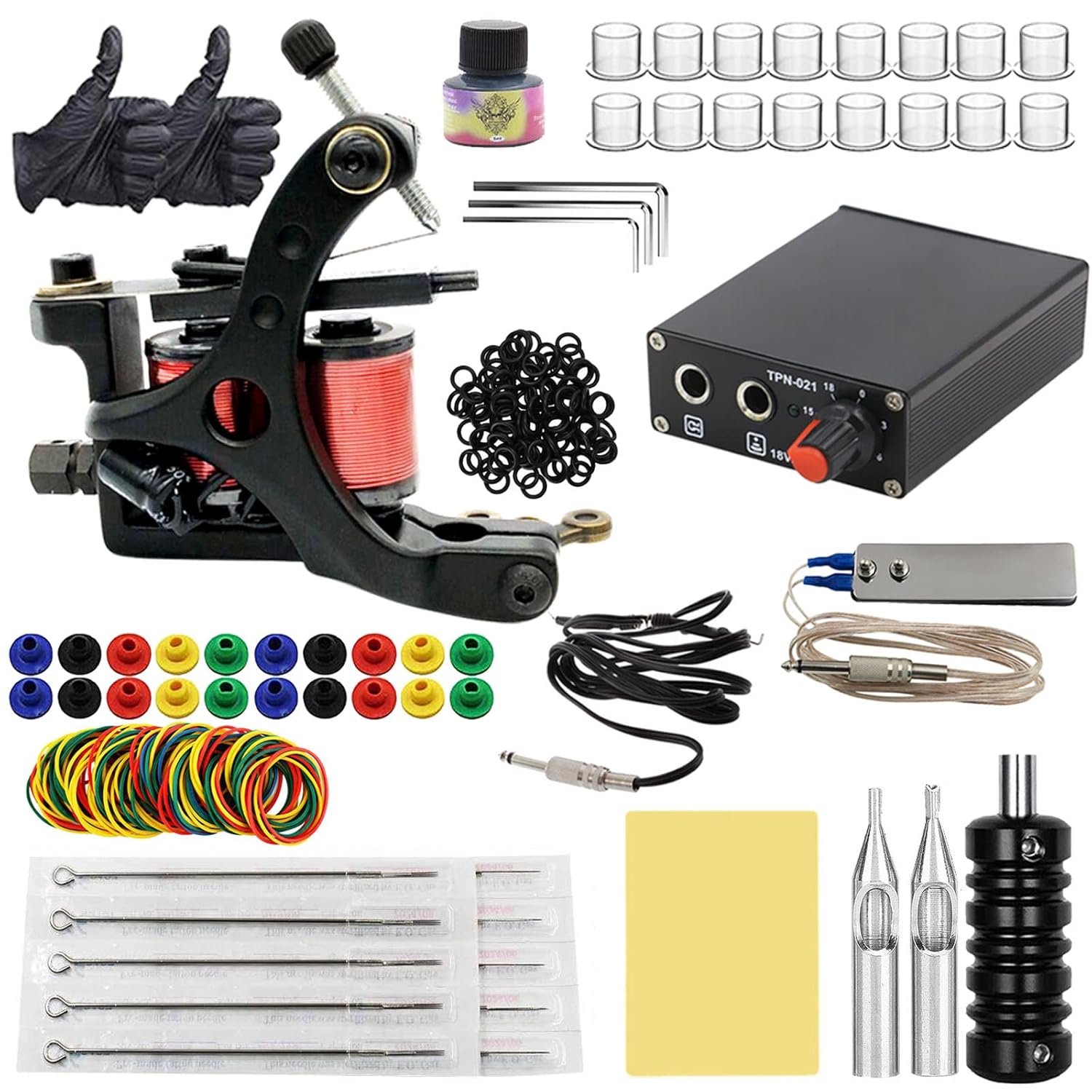 SOTICA Tattoo Coil Machine Kit, Complete Tattoo Machine Kit - Million ...