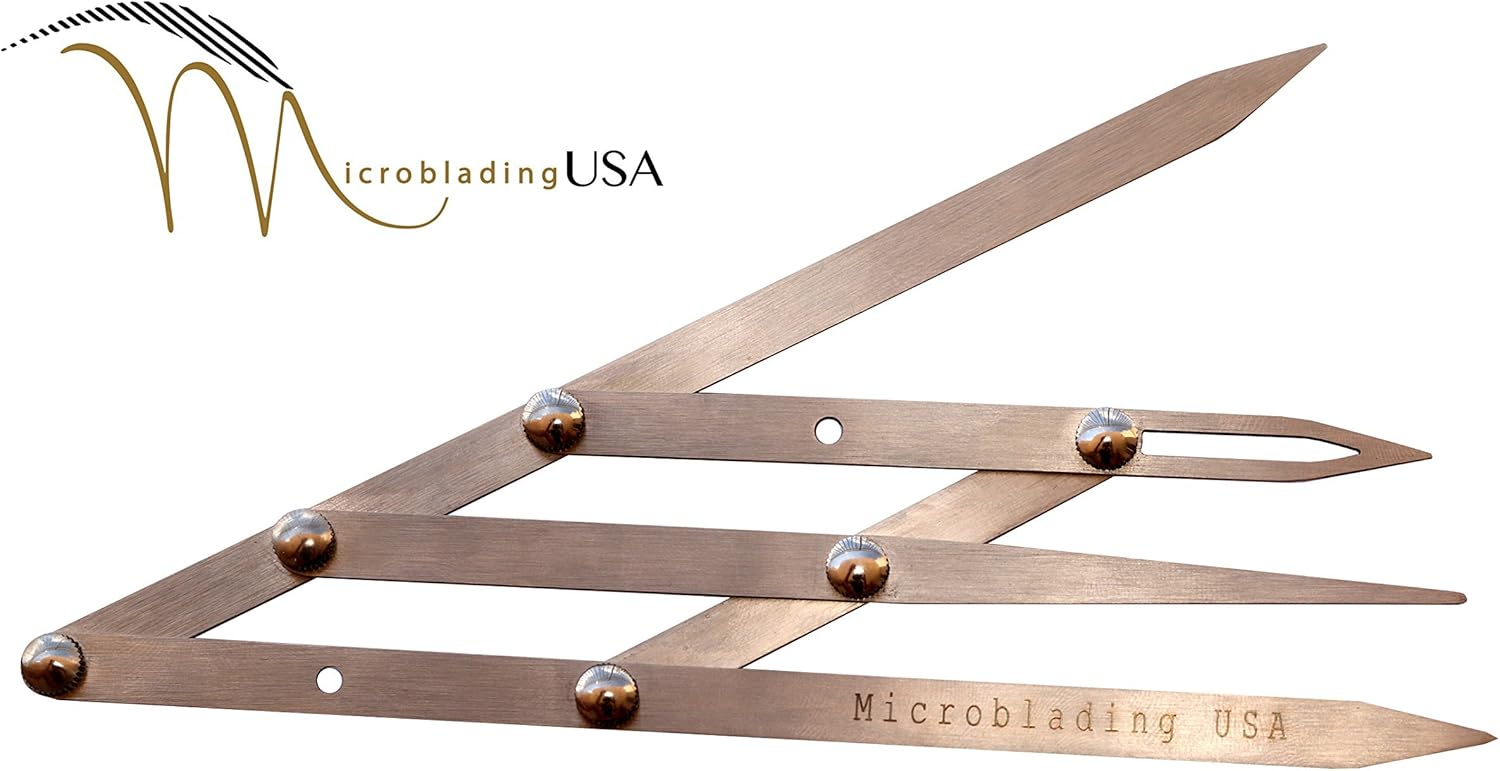 Golden Mean Stainless Steel Calipers Eyebrow Microblading Tool ...